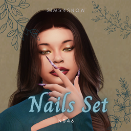 Nails Set N046 - The Sims 4 Create a Sim - CurseForge