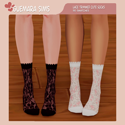 Lace Trimmed Cute Socks - The Sims 4 Create a Sim - CurseForge