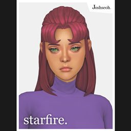 Starfire Hair - The Sims 4 Create a Sim - CurseForge