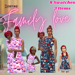 Family love - Mother, daughter dress set - The Sims 4 Create a Sim ...