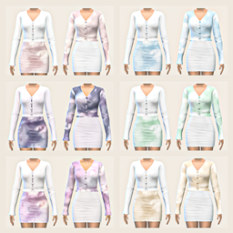 Sweet Cloud Dress With Cardigan - The Sims 4 Create a Sim - CurseForge