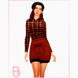 Woman Chef Uniform - Long Sleeves - Version 4 - The Sims 4 Create a Sim ...