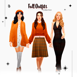 Fall Outfits Collection - The Sims 4 Create a Sim - CurseForge