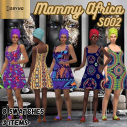 Mammy Africa S003 dress set - The Sims 4 Create a Sim - CurseForge