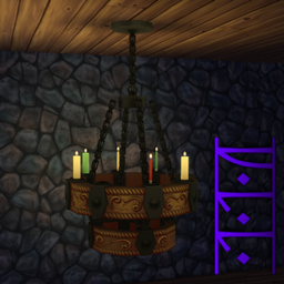 Medieval - Historical - Ceiling Candle Holder - Nº01 - The Sims 4 Build ...