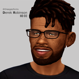 "Computer Whiz" Derek Robinson (No CC) - The Sims 4 Sims / Households ...