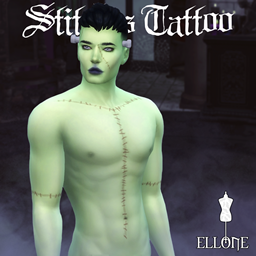 Stitches Tattoo M Version (Squad Ghouls Collection) - The Sims 4 Create ...