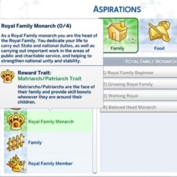 Download Royal Family Monarch Aspiration by kiarasims4mods Spanish translation - The Sims 4 Mods ...