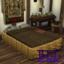 Medieval - Historical - Straw Peasant Bed nº02 - The Sims 4 Build / Buy ...