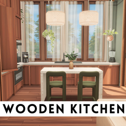 Wooden Kitchen - The Sims 4 Rooms / Lots - CurseForge