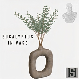 Minimal eucalyptus in vase - File - The Sims 4 Build / Buy - CurseForge