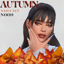 Autumn Nails Set N009 - The Sims 4 Create a Sim - CurseForge