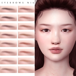 Eyebrows N16 - The Sims 4 Create a Sim - CurseForge