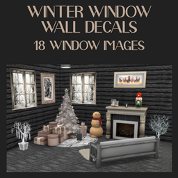 Winter Window Wall Decals - The Sims 4 Build / Buy - CurseForge