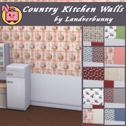 Install Country Kitchen Walls - The Sims 4 Mods - CurseForge