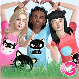 Chococat T-shirts for girls | Updated 2025 - The Sims 4 Create a Sim ...