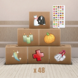 STICKER STORAGE BOXES - The Sims 4 Build / Buy - CurseForge