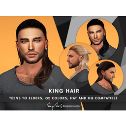 SONYASIMS - KING HAIR MALE - The Sims 4 Create a Sim - CurseForge