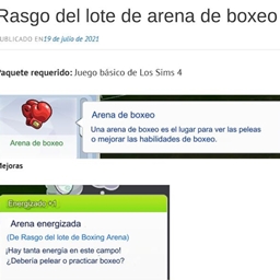 Download Boxing Arena Bundle Trait by kiarasims4mods Spanish ...