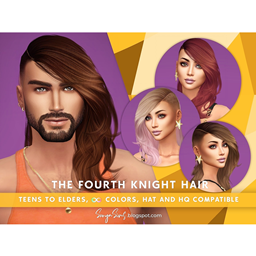 SONYASIMS - THE FOURTH KNIGHT HAIR MALE - The Sims 4 Create a Sim ...