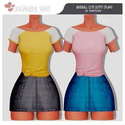 Download Baseball cute outfit - The Sims 4 Mods - CurseForge