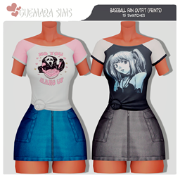 Baseball Fan outfit - The Sims 4 Create a Sim - CurseForge