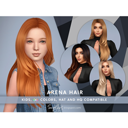 SONYASIMS - ARENA HAIR KIDS - The Sims 4 Create a Sim - CurseForge