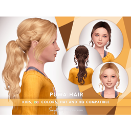 SONYASIMS - PUMA HAIR KIDS - The Sims 4 Create a Sim - CurseForge
