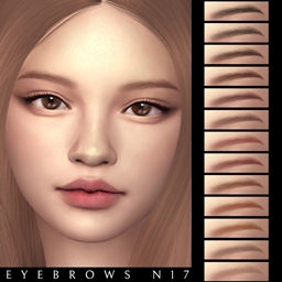 Eyebrows N17 - The Sims 4 Create a Sim - CurseForge