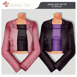 Basic Leather Jacket (Open with top) - The Sims 4 Create a Sim - CurseForge