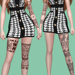 Collection Aztec_Mayan Tattoo - File - The Sims 4 Create a Sim - CurseForge