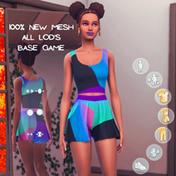 Colorful Workout Outfit - The Sims 4 Create a Sim - CurseForge