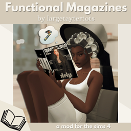 Functional Magazines by LargeTayterTots - The Sims 4 Mods - CurseForge