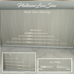 Sleek Glass Shelving Set - The Sims 4 Build / Buy - CurseForge
