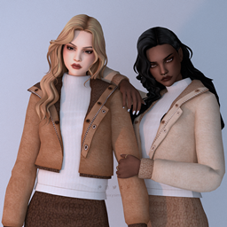 Download Leather Jacket - Shearling Collection - The Sims 4 Mods ...