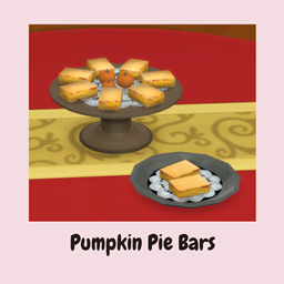 Pumpkin Pie Bars - The Sims 4 Mods - CurseForge