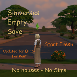 Simverses Empty World - The Sims 4 Save Files - CurseForge