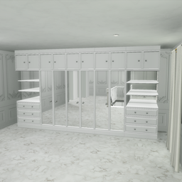 Luxe A-I-O Built In Wardrobe - Separated - The Sims 4 Build / Buy ...