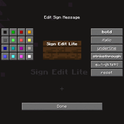 Sign Edit Lite - Minecraft Mods - CurseForge