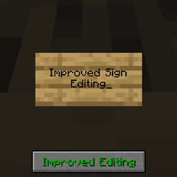 Improved Sign Editing - Minecraft Mods - CurseForge