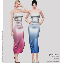 [simna] Jane Dress - The Sims 4 Create a Sim - CurseForge
