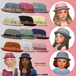 EP15 Bucket hat Set - The Sims 4 Create a Sim - CurseForge