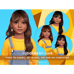 SONYASIMS - JUDGEMENT HAIR KIDS - Files - The Sims 4 Create a Sim ...