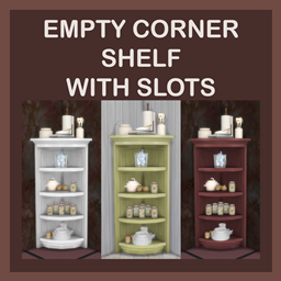 Empty Corner Shelf with Slots - The Sims 4 Build / Buy - CurseForge