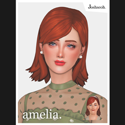 Amelia Hair V2 (TS3 to TS4) - without Headband version - Files - The ...