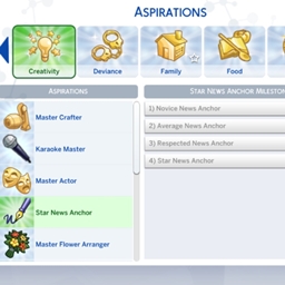 Star News Anchor Aspiration by kiarasims4mods Spanish translation ...