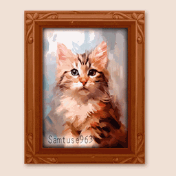 Cute Cat Painting #1 Samtuse963 - Dependents - The Sims 4 Build / Buy ...