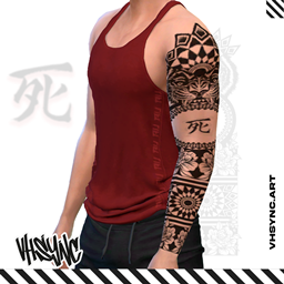[VHSync] Black Lion Tribal Tattoo - The Sims 4 Create a Sim - CurseForge
