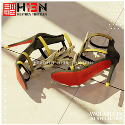 Metallic Winged Glam Heels - The Sims 4 Create a Sim - CurseForge