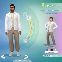 Custom Styled Look: Evening in Paris - The Sims 4 Create a Sim - CurseForge